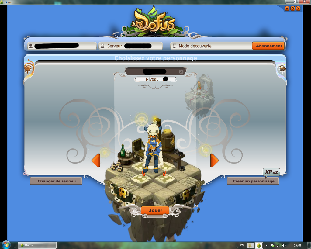 Thèmes Dofus 2.17 Lumière Bleue & Volcan Rouge