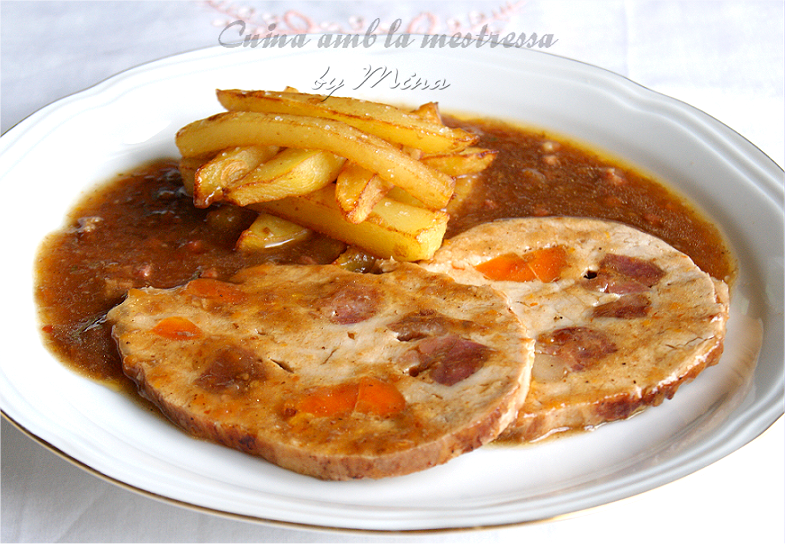 Cocina con Mina: Lomo de cerdo mechado con salsa al Oporto y jamón