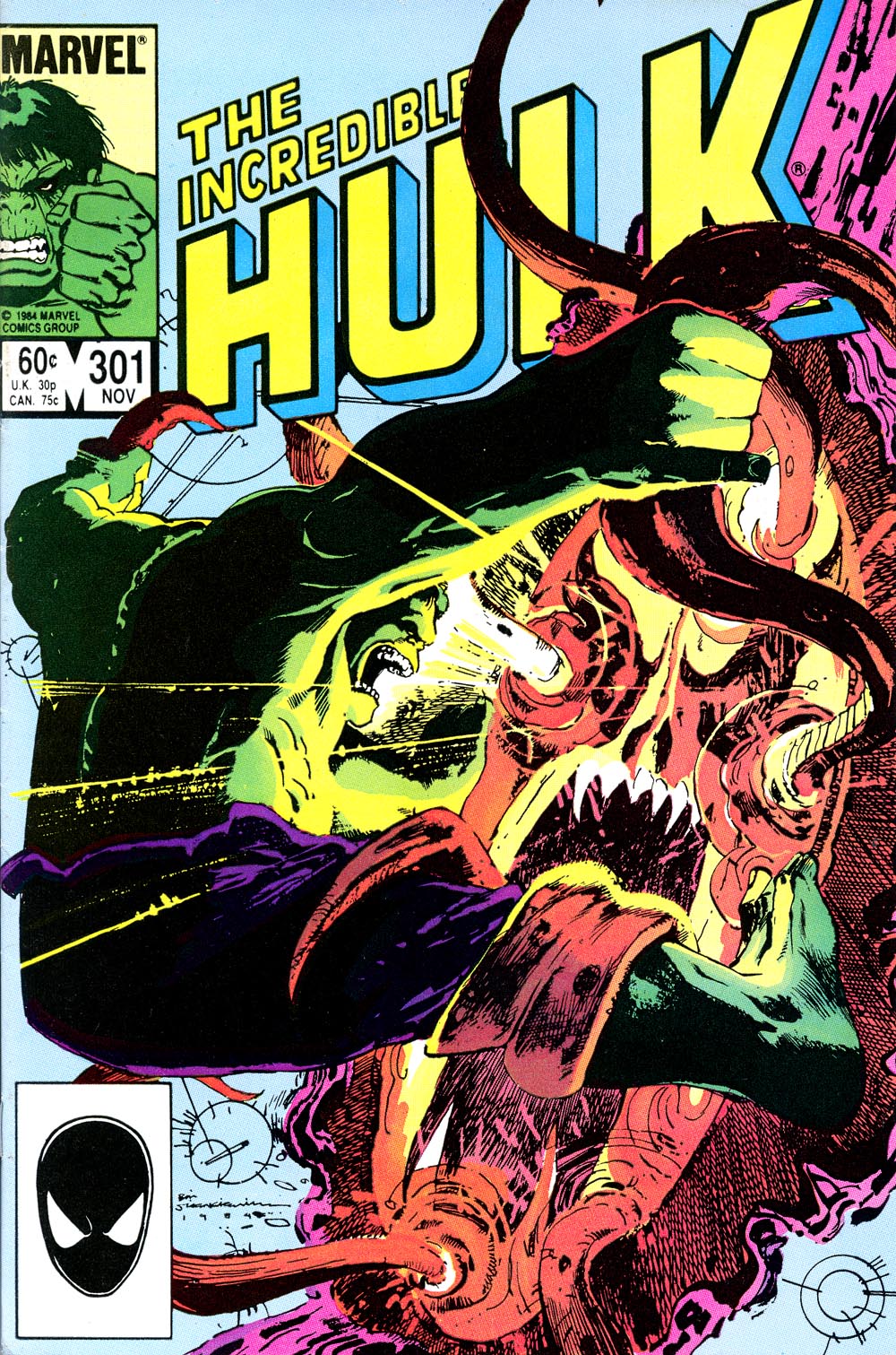Marvel Comics of the 1980s: 1984 - Bill Sienkiewicz's Incredible Hulk ...