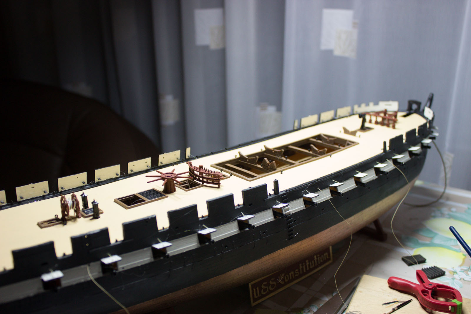 Sailing Ship Models: USS Constitution - Spar Deck Details (Part II)
