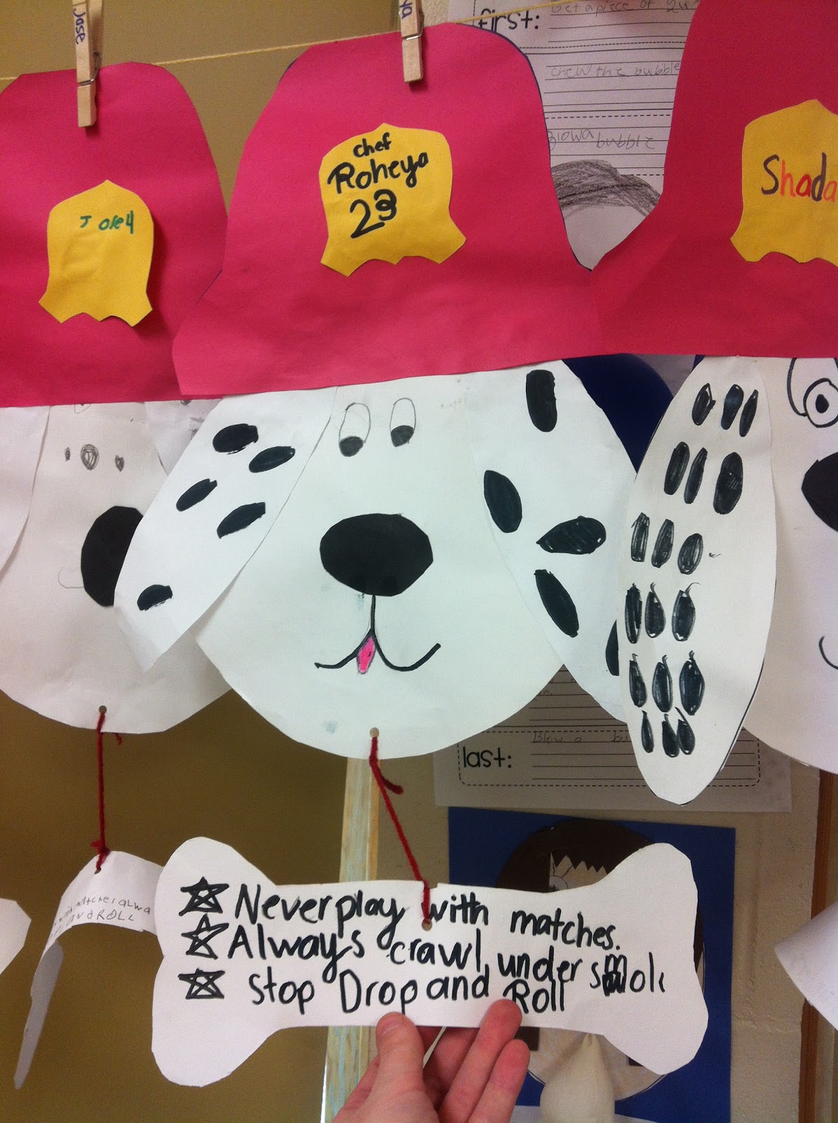 Buzz Around in Second Grade: Fire Safety Dog Craftivity!