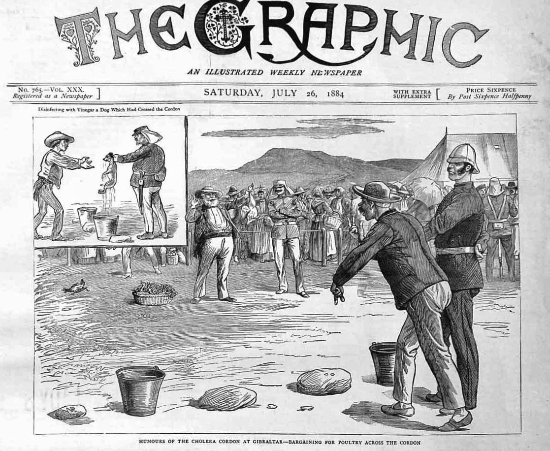 Gibraltar - Old Newspaper Prints and Documents: 1884 - The Graphic ...
