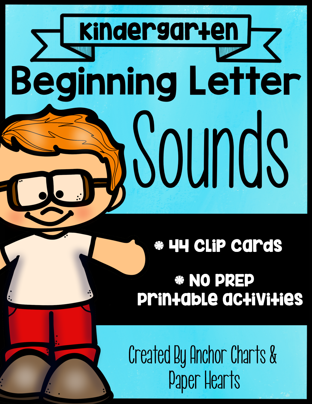 Beginning Letter Sounds | Anchor Charts & Paper Hearts