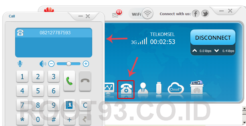 Cara Telepon dan SMS Dari Komputer/Laptop - Root93