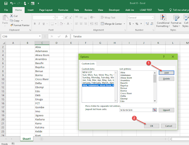 Creating A Custom List In Excel; An Interesting Example. - UrBizEdge ...