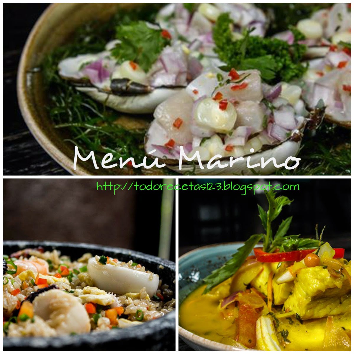 Menú Marino : Delicioso