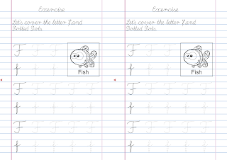 To print // dotted activity double letter "F" in PDF