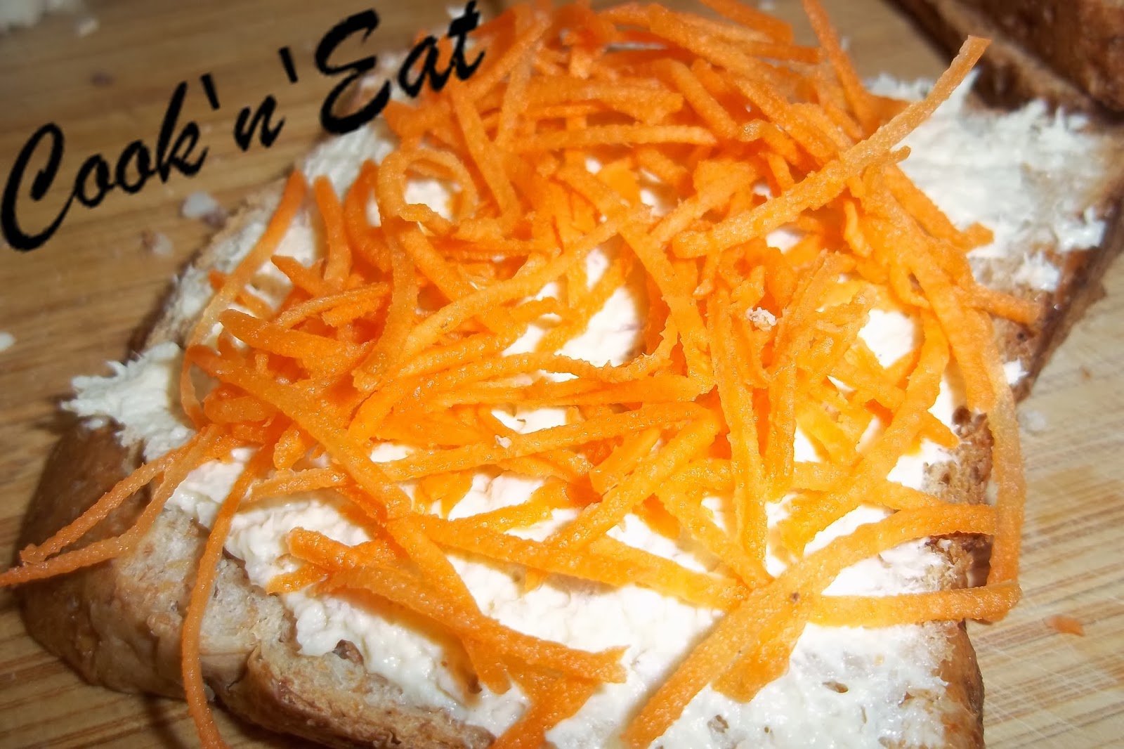 Club sandwich rillettes de poulet et crudités