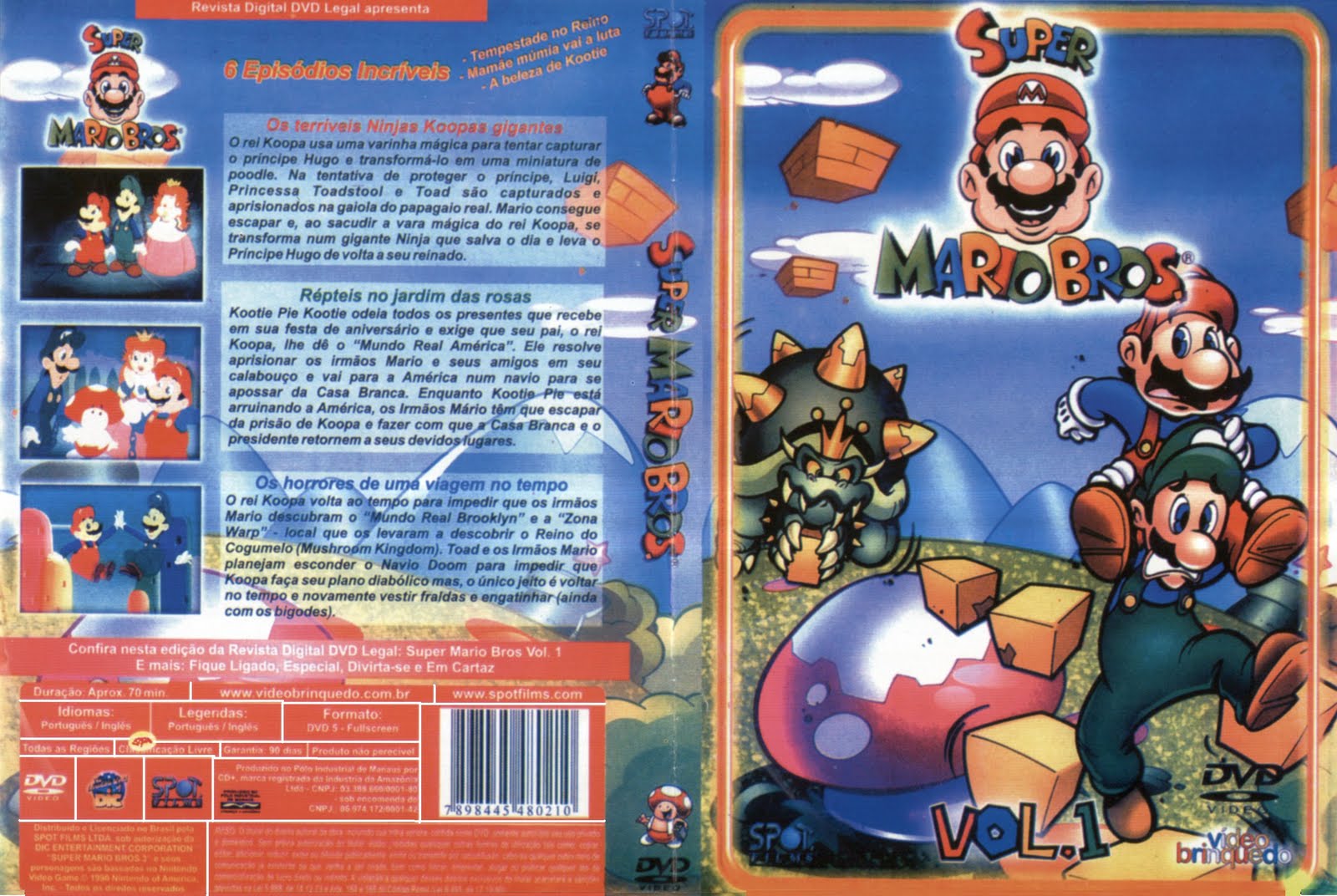 Capa Super Mario Bros. Vol. 1:Covers Filmes