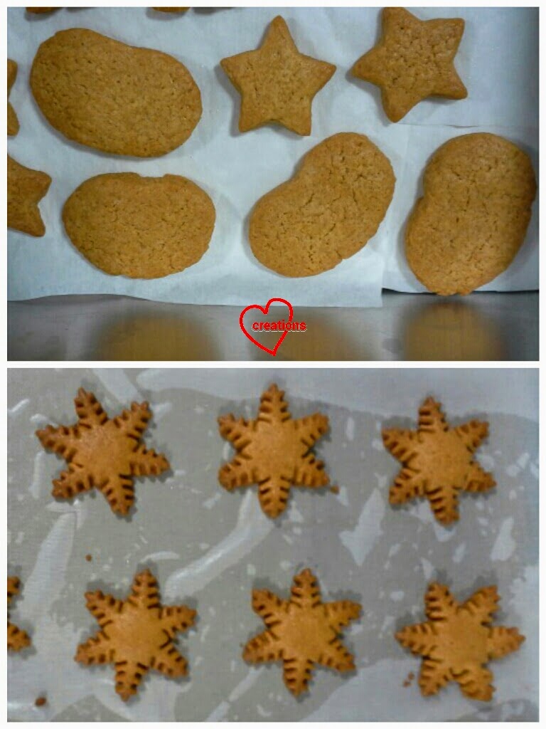 Loving Creations for You: Baby Jesus, Star & Snowflake Gingerbread Cookies