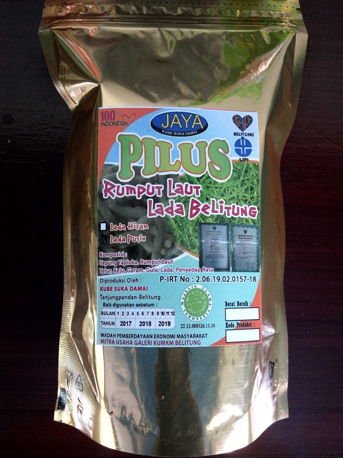 Pilus Rumput Laut & Ikan Krispi