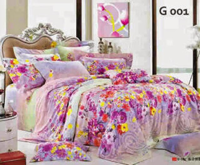 Sprei Jepang Motif Bunga Pink | Sprei Jepang dan Tencel Kualitas Terbaik