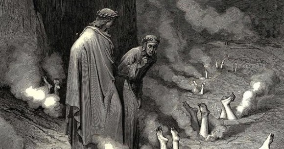 Inferno Canto 19: analisi, commento, figure retoriche • Scuolissima.com