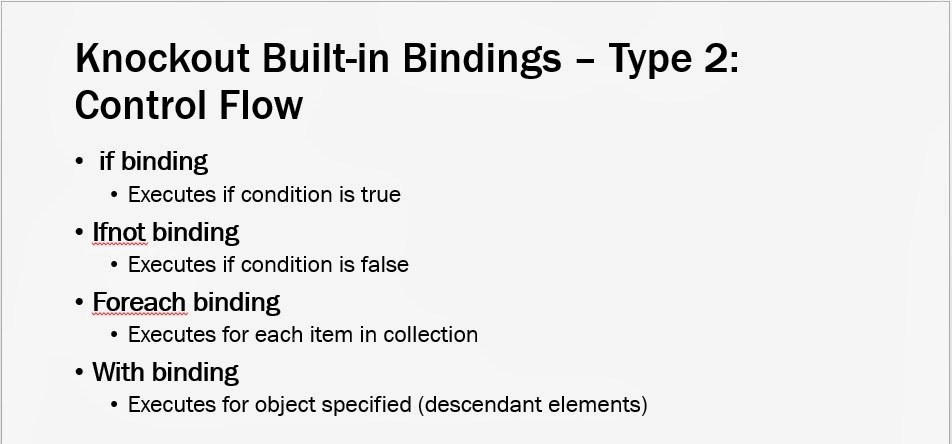Knockout Built In Bindings Part 1 ~ Sarvesh Kushwaha