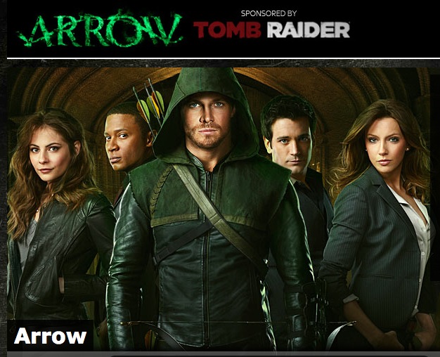 MaxRaider: Tomb Raider Sponsors Arrow