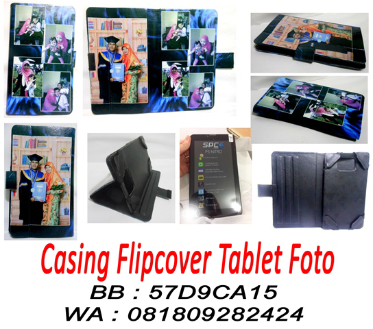 CASING HP FOTO: Casing Flip Cover Foto untuk tablet SPC Nitro P5