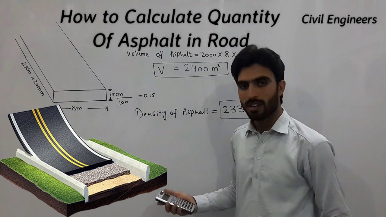Learn How to measure the quantity of asphalt in road construction