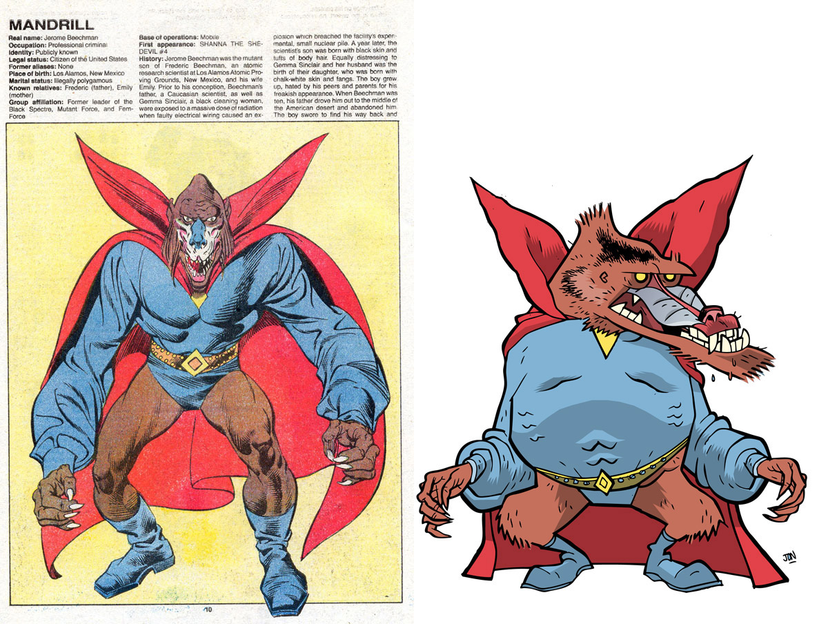 The Official Handbook to the Marvel Universe - REDUX Edition: MANDRILL ...