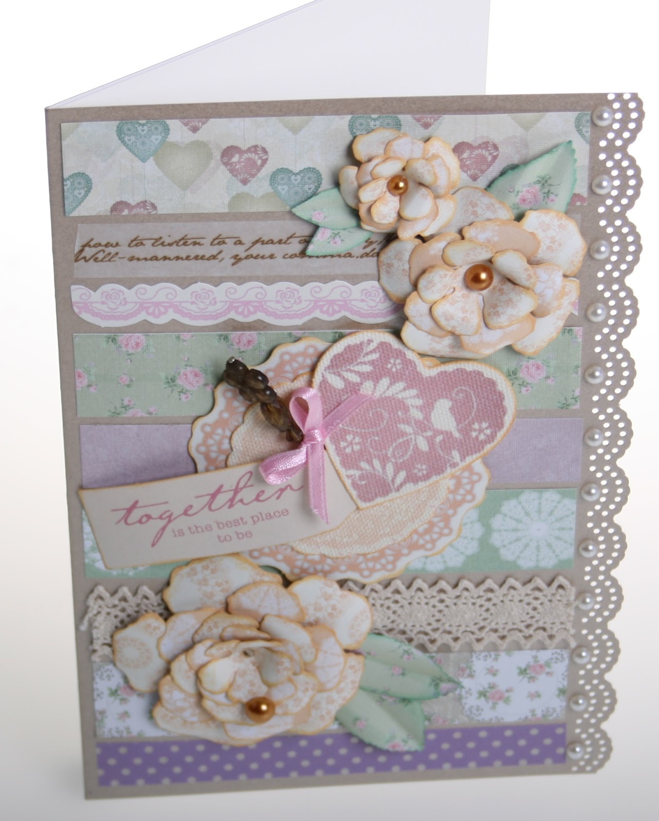 Crafty Devils Papercraft Blog: Vintage Notes Stripes