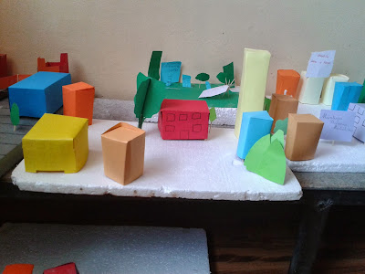 MODEL de MACHETA "Orasul Meu" :: Fise de lucru - gradinita si scoala