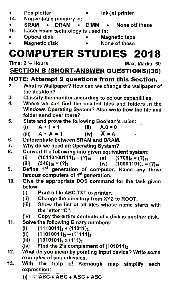 Education Is The Key To Success: Computer Studies For Class IX (Science ...