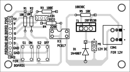 Arduino Uno Board Dc Motor Starter Circuit Electronic