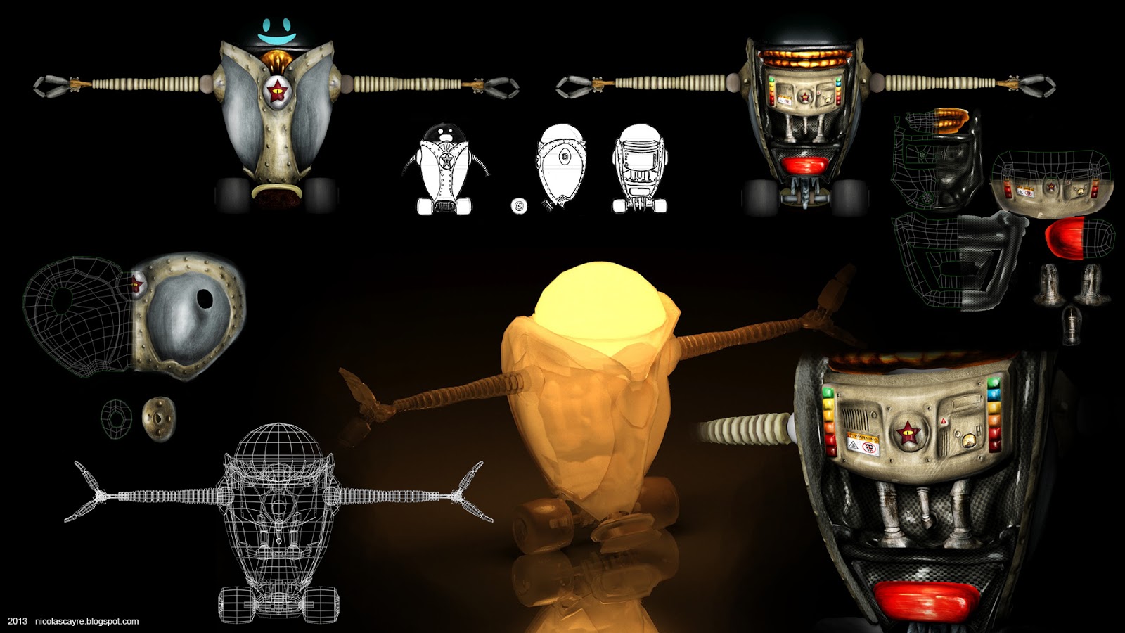 Nicolas Cayré: Textures finales du robot