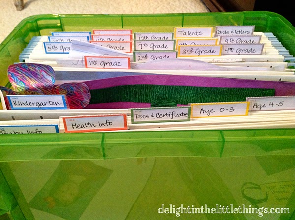 Organizing Your Child's School & Activity Papers | delight in the ...