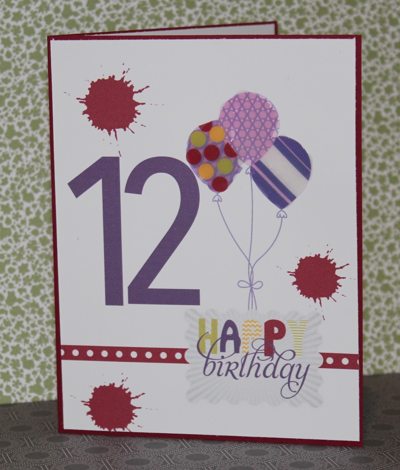 From Me 2 U: A Stamper's Journey: MDS2 - Birthday Card for Zoë