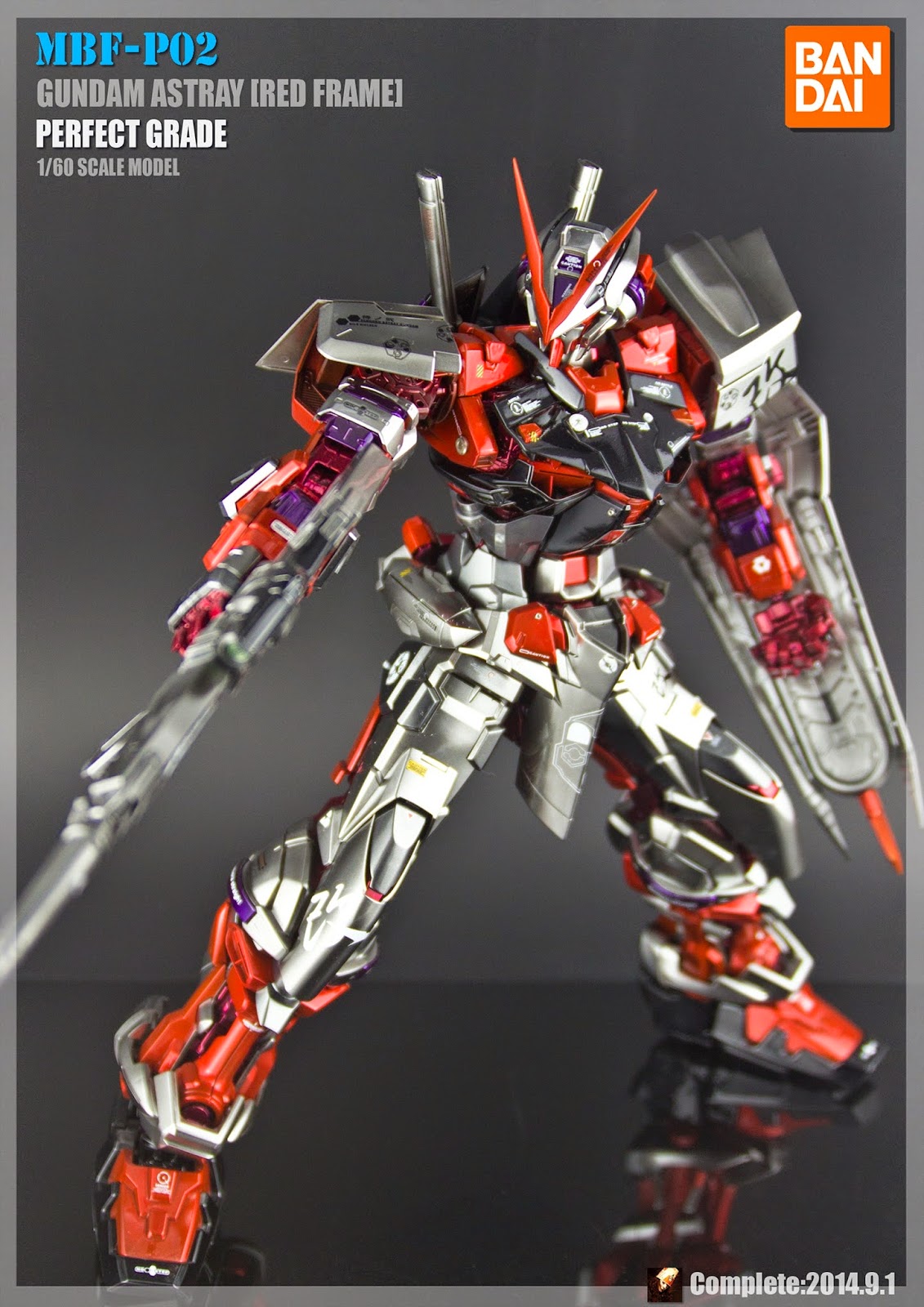GUNDAM GUY: PG 1/60 MBF-P02 Gundam Astray Red Frame - Painted Build