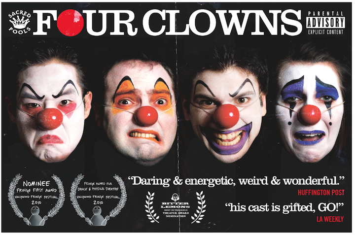 Hollywood Fringe Festival Theatre Review: Four Clowns ~ Cinesnatch