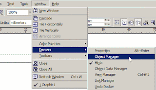Computer and English Training: Object Manager Pada CorelDRAW