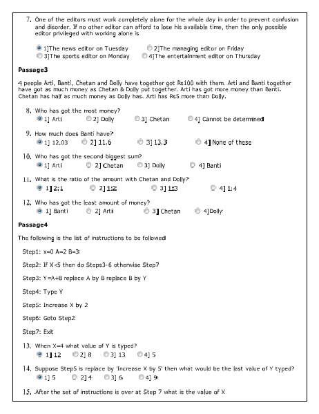 IBPS Clerk Previous Years Reasoning Solved Question Paper - University ...