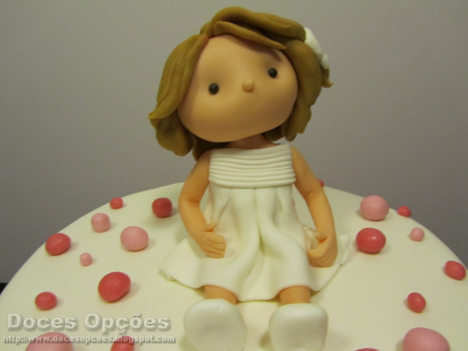 Doces Opções: Bolo do batizado da Yara