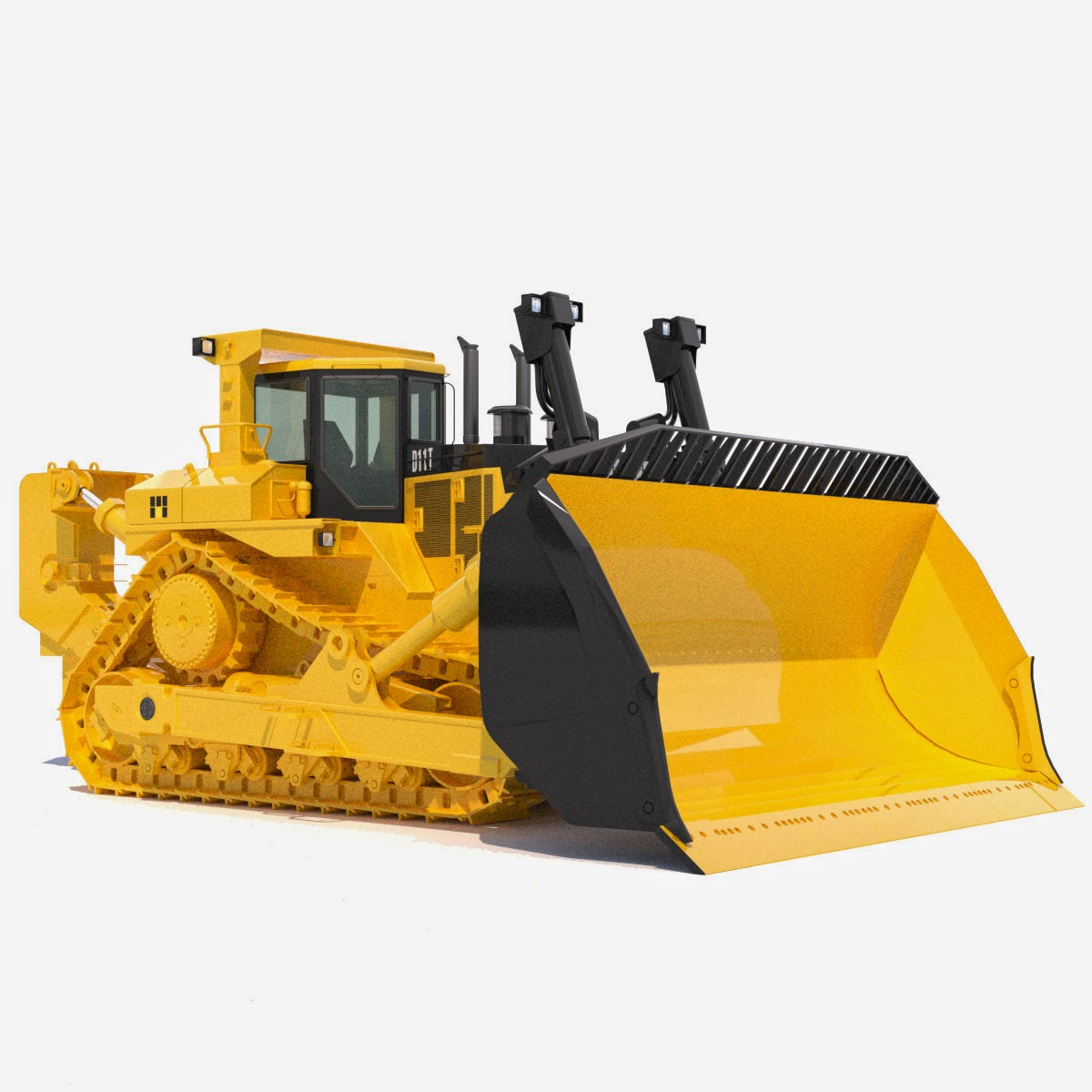 3D Custom Modelling: 3D Model Bulldozer Caterpillar D11