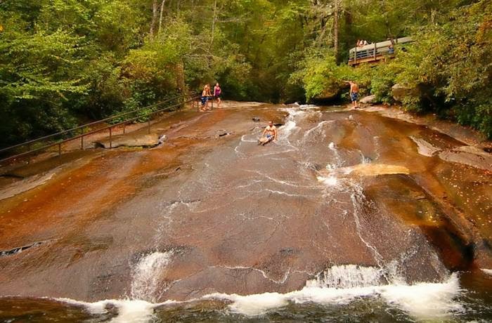 Sliding Rock - Natural Summer Attraction USA