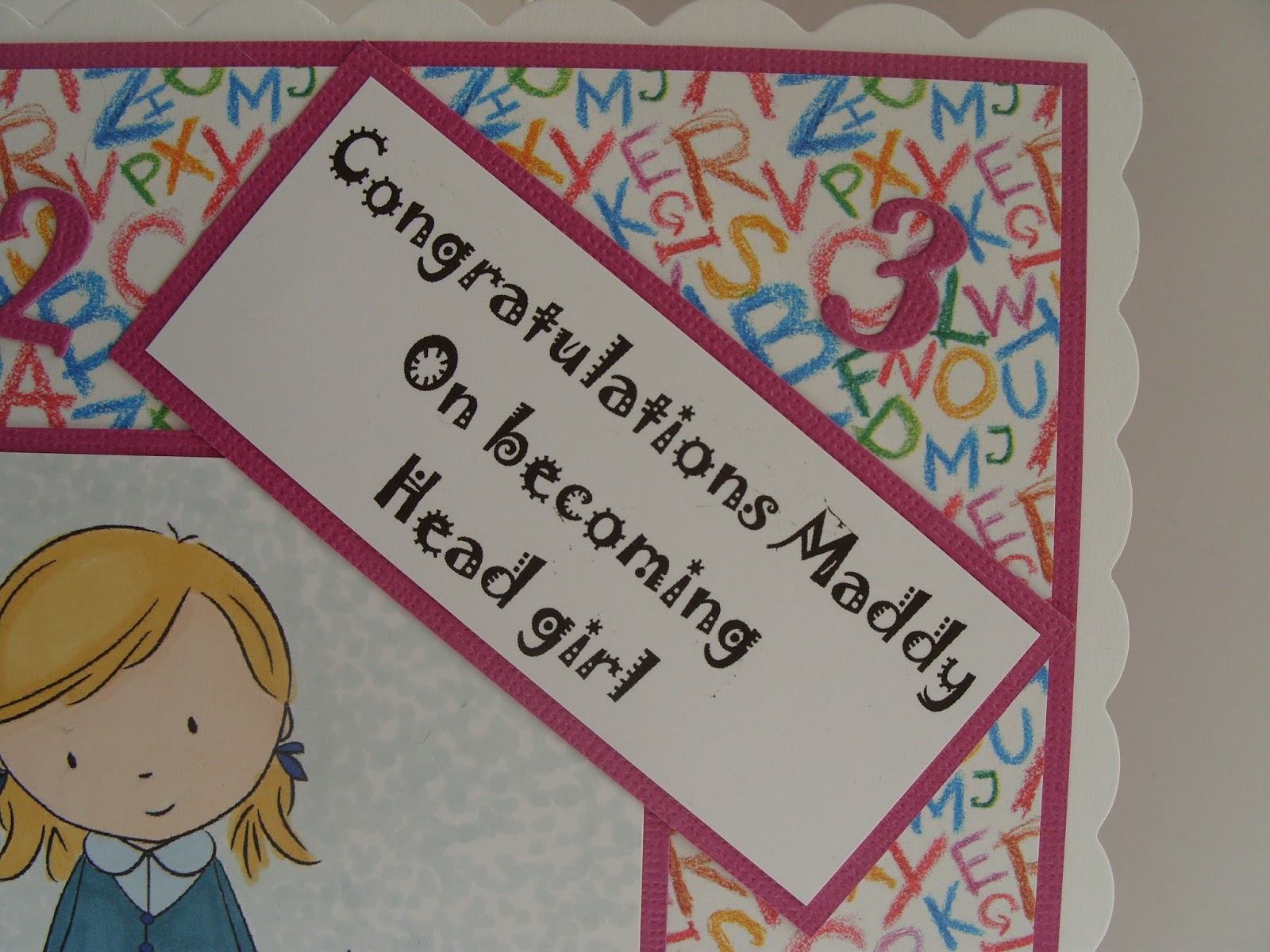 Lizzies craft space: Congratulations on becoming headgirl