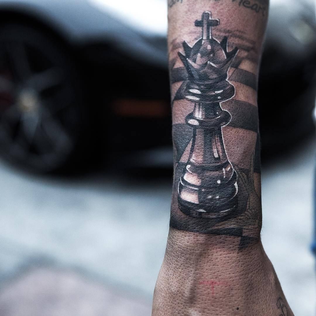 220+ Chess Pieces Tattoos Designs (2019) King, Queen, Board | Tattoo ...