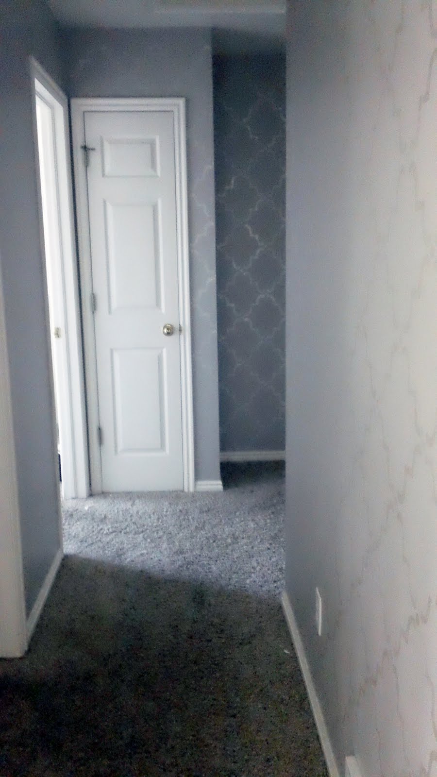 Our Stenciled Hallway - Chris Loves Julia