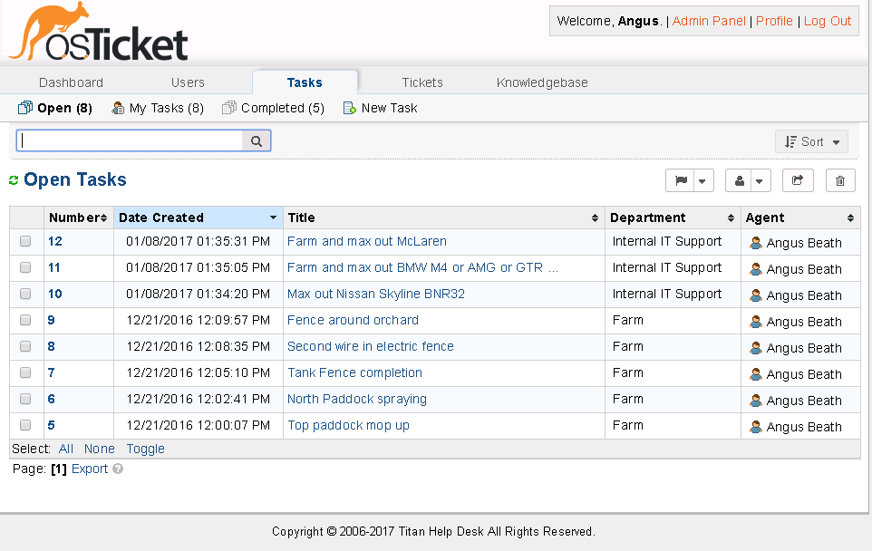 osTicket and OTRS - a comparison