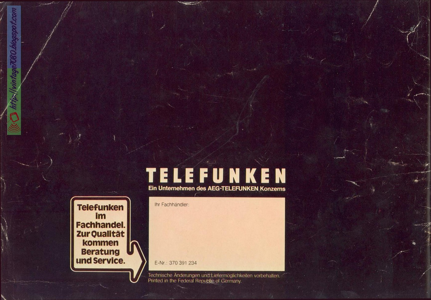 Vintage 70 80: Telefunken 10 - Catalogo 1979-80