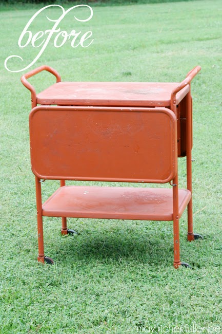 Vintage Kitchen Cart Makeover