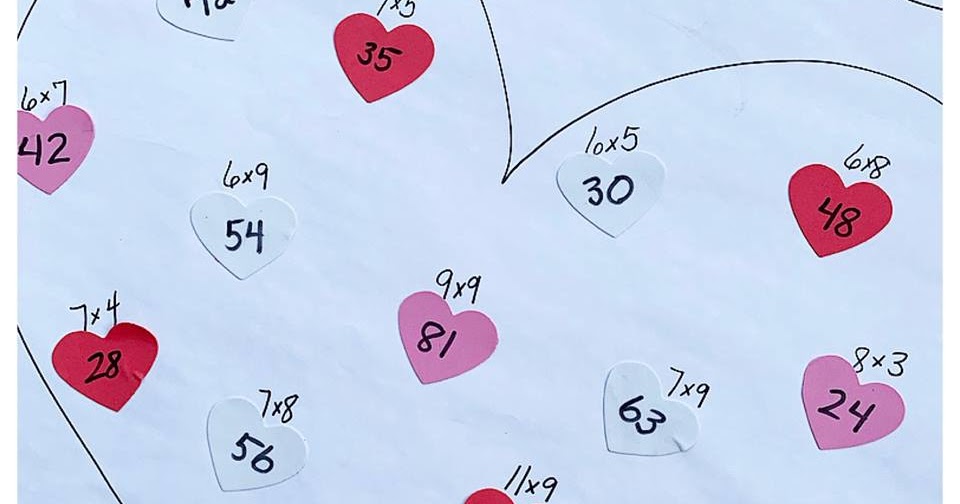 Valentine's Multiplication Review - For the Love of Teaching