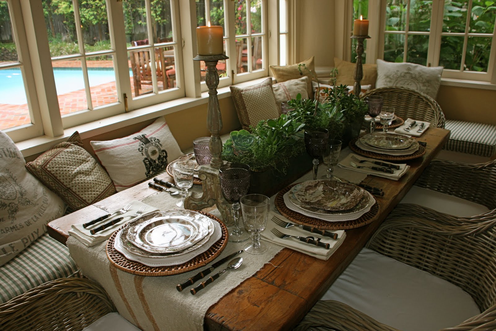 vignette design: A Rainy Day in June Tablescape