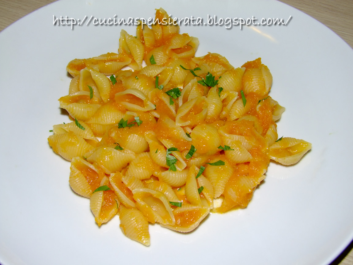 Cucina Spensierata: Conchigliette alla zucca