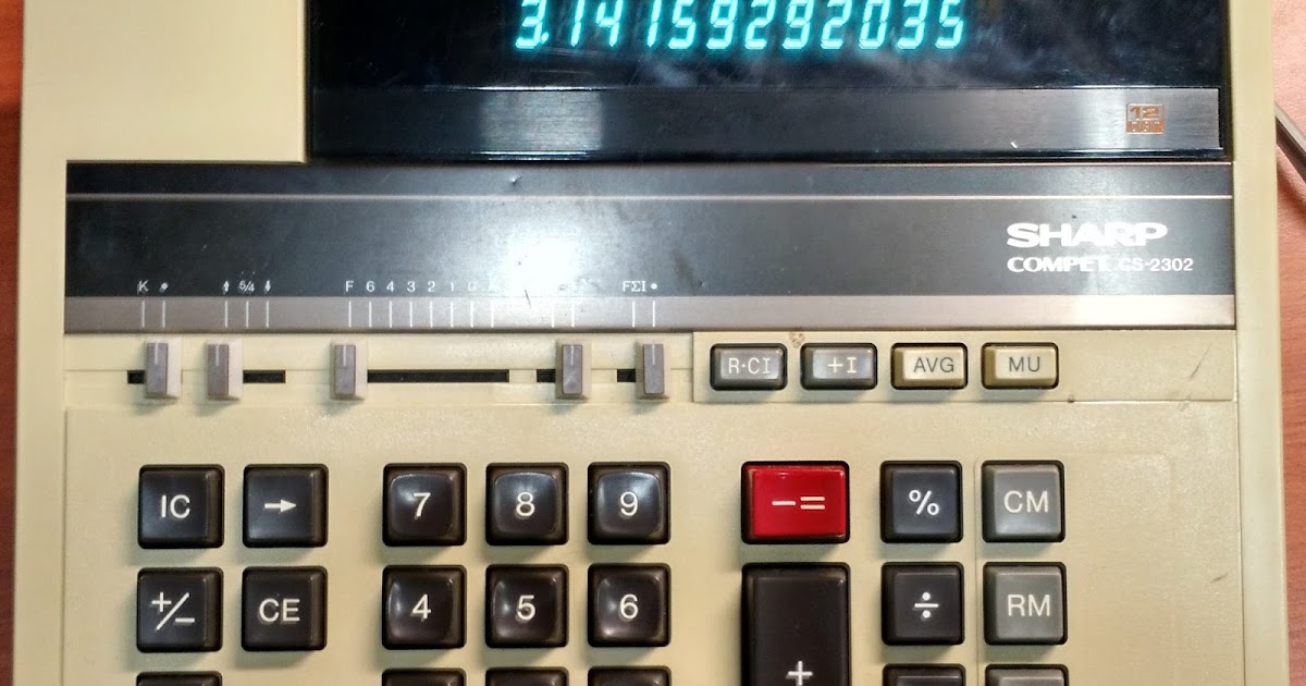 Eddie's Math and Calculator Blog: Retro Review: Sharp Compet CS-2302 Review