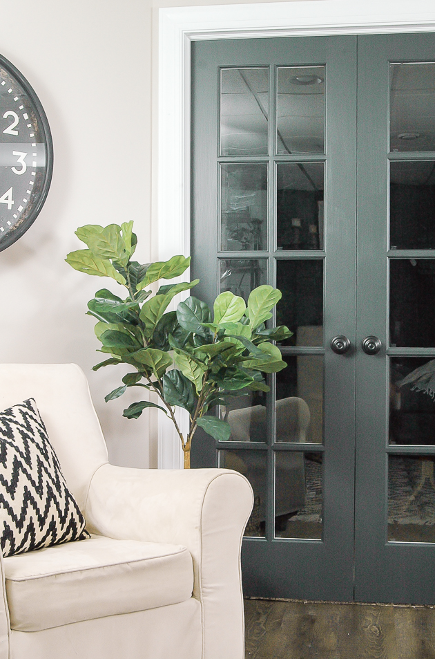 The Power of Paint: Dark Painted Interior French Doors | Little House ...