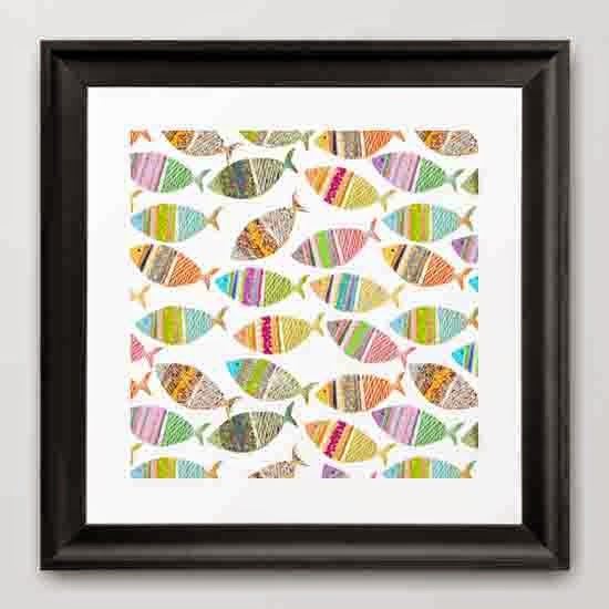 .: Nautical Fish Designs on Duvets, Pillows, Totes, Framed Prints ...