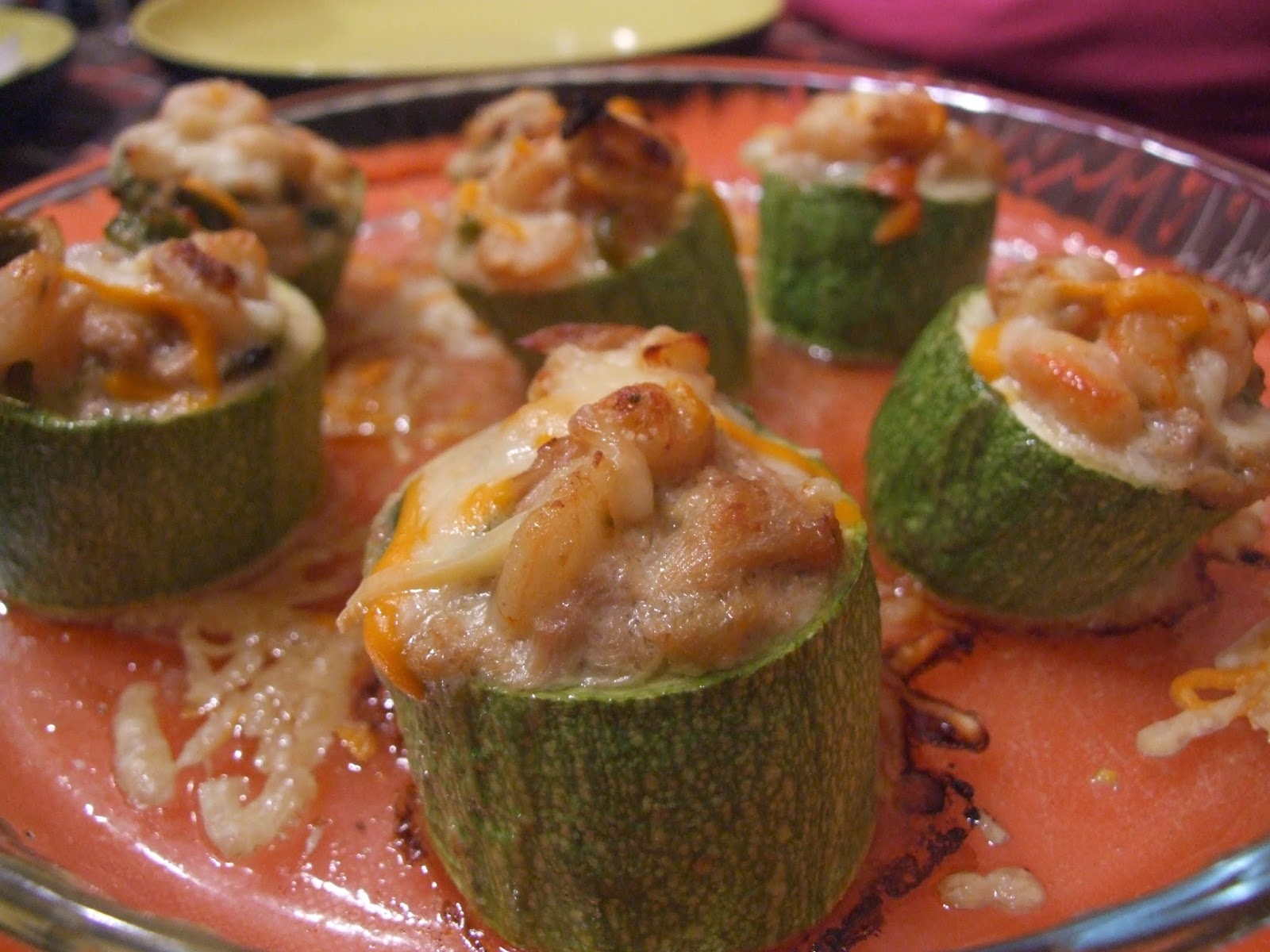 Las Lorecetas: CALABACINES RELLENOS DE MARISCO