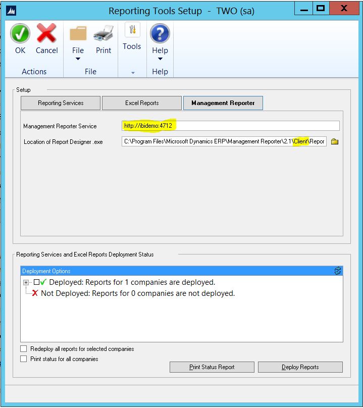 Redbeard's Blog: Dynamics GP 2015 Management Reporter Integration Features